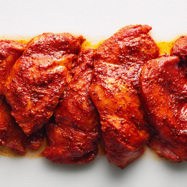 Chicken Thigh 500g with Tandoori Marinade (Chicken Tikka) – DimplesAU